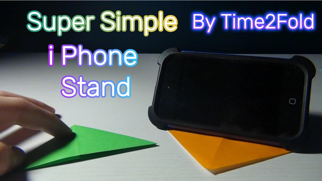 Super Simple i phone Stand - YouTube