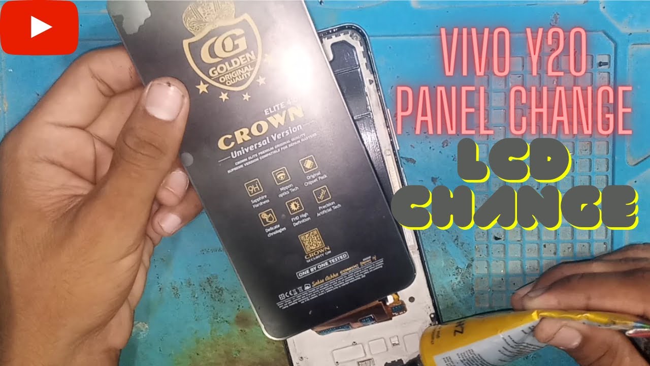 Vivo y20 LCD broken screen replacement | destroyed phone restoration ...