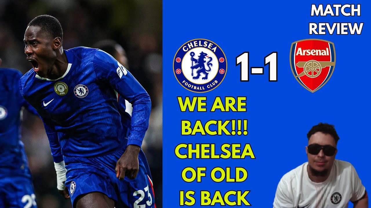 CHELSEA IN A TITLE RACE!! CHELSEA 1-1 ARSENAL MATCH REVIEW - YouTube