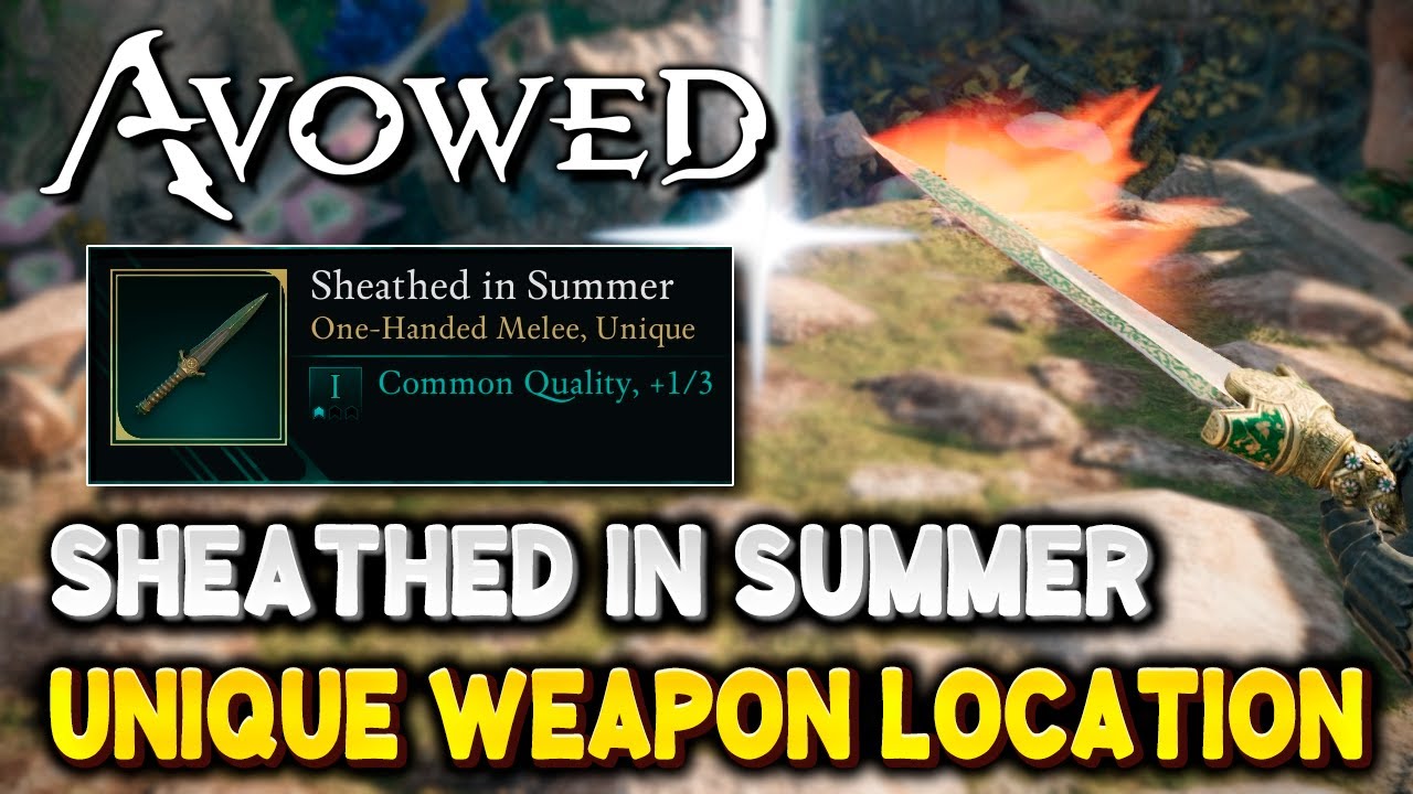 Avowed SHEATHED IN SUMMER Unique Weapon Location (Best Early Dagger ...