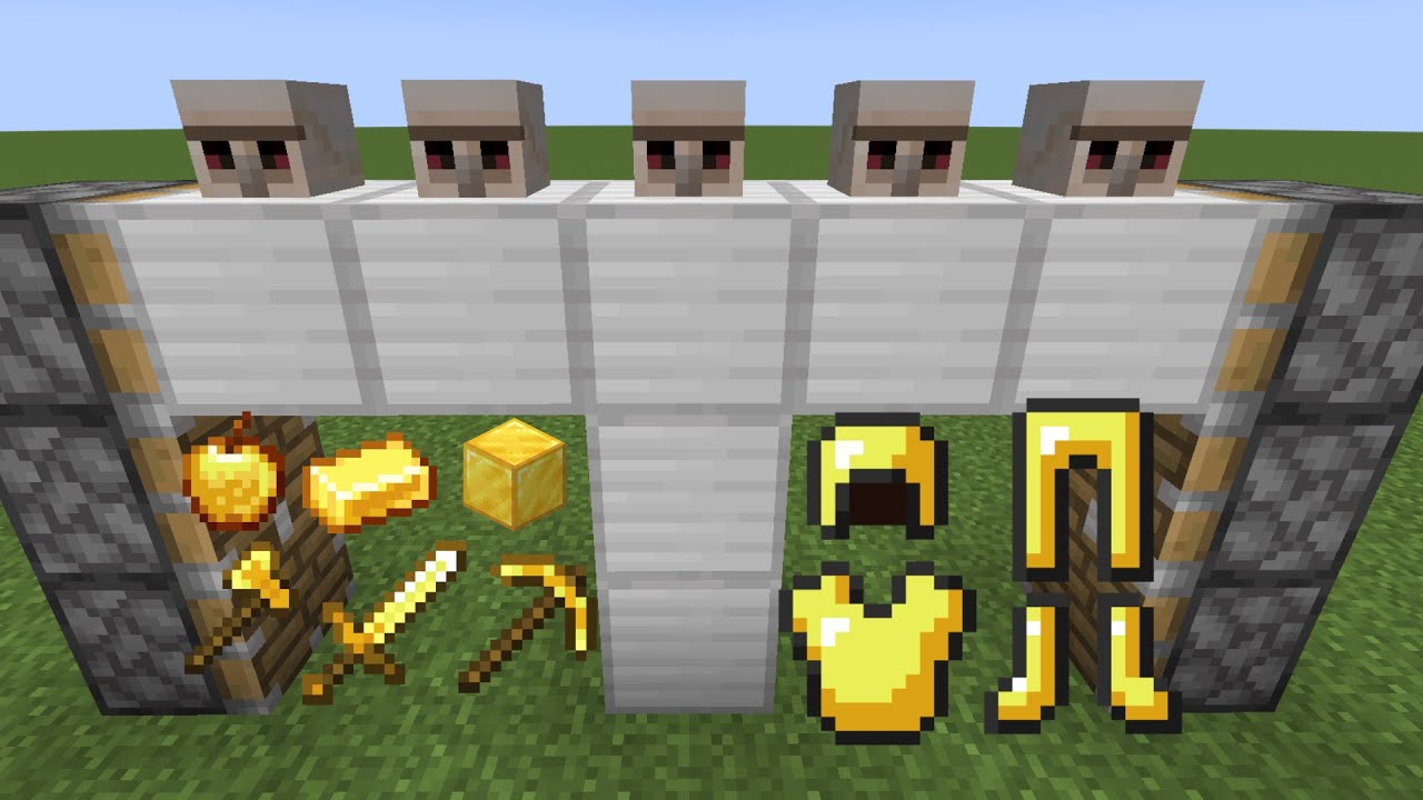Iron Monster + All Gold Items =?? I Minecraft - YouTube