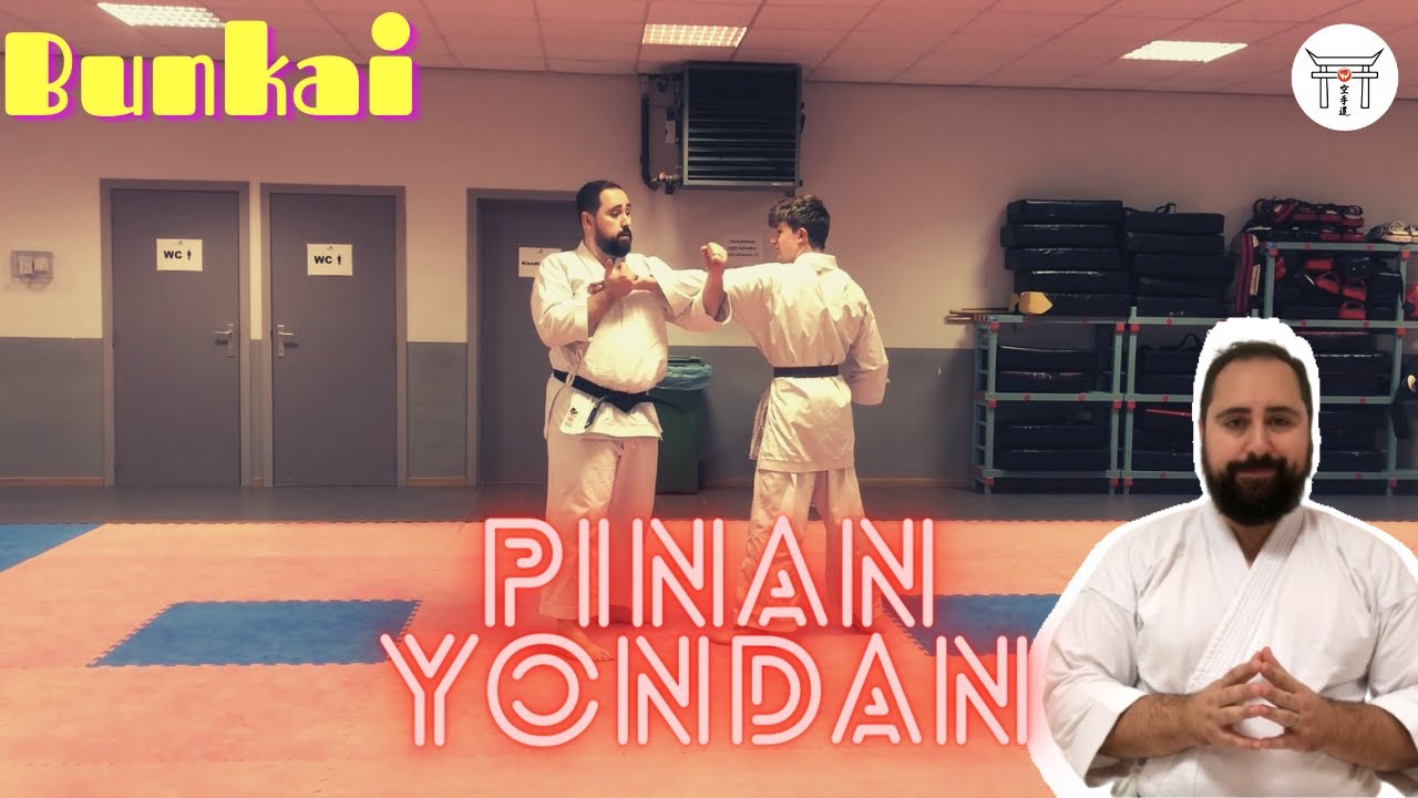 Pinan Yondan Kata and Bunkai (Applications + tutorial) - YouTube