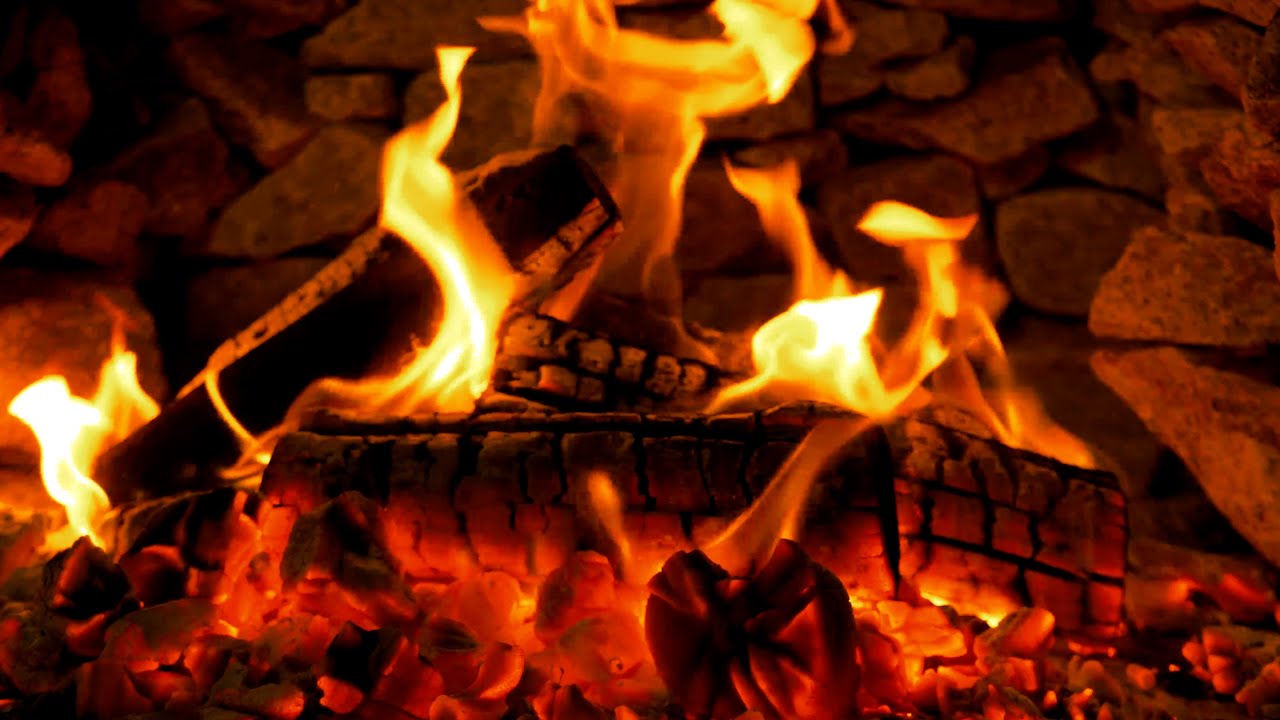 The Sound Of Fire Burning Next To The Fireplace, With The Soul Flying ...