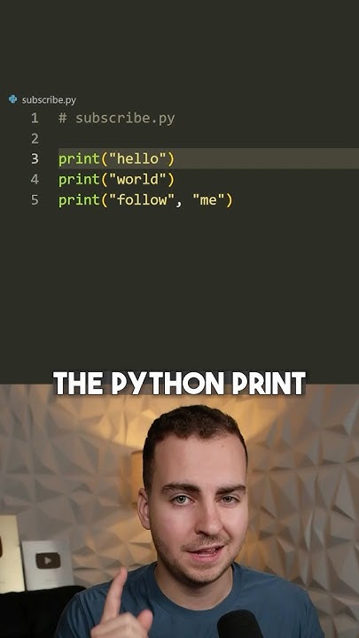 Hidden Features in Pythons Print Function! - YouTube