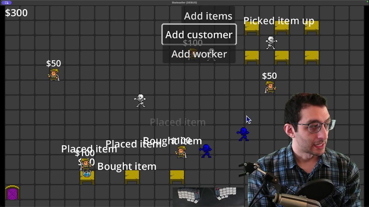 Skeleseller day 4 - shop system (C# + Godot) - YouTube