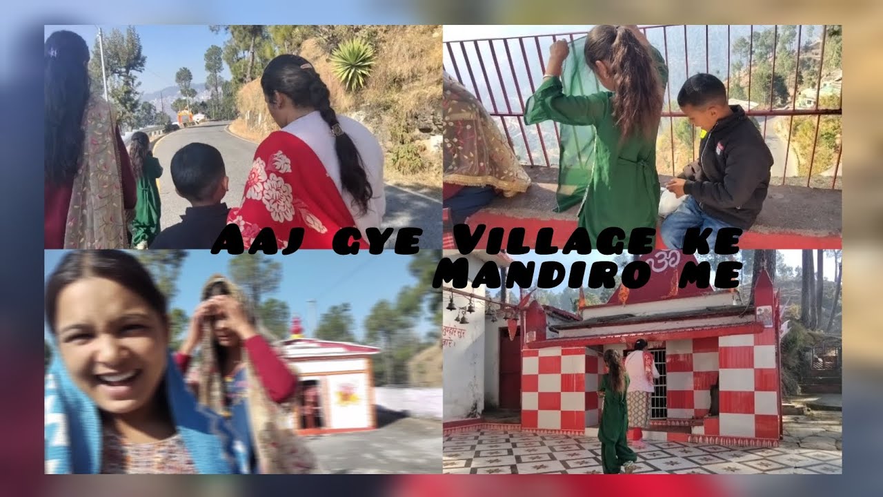 Vlog-21! Aaj gye mandiro me 🙏 - YouTube