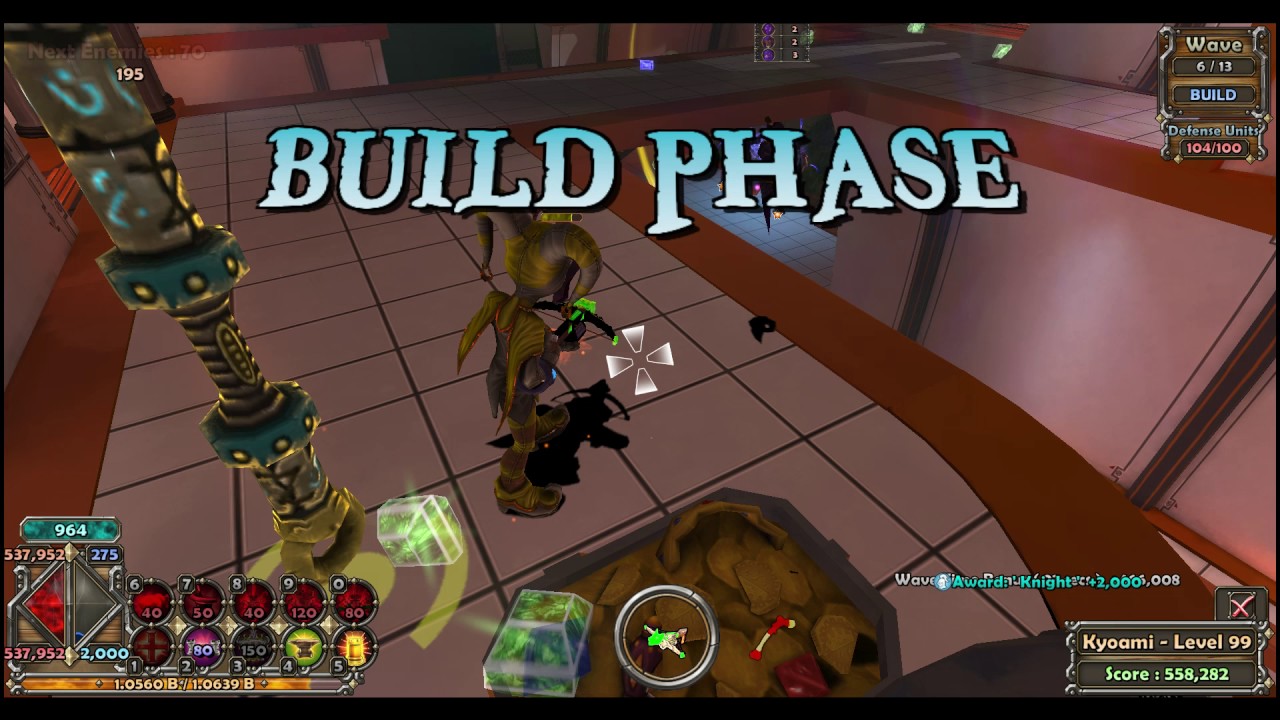 Dungeon Defenders | Moonbase Speed Lightning Tower Build - YouTube