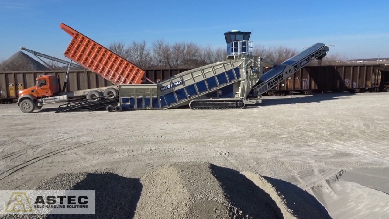 Astec Bulk Handling Solutions Rail Car loading - YouTube