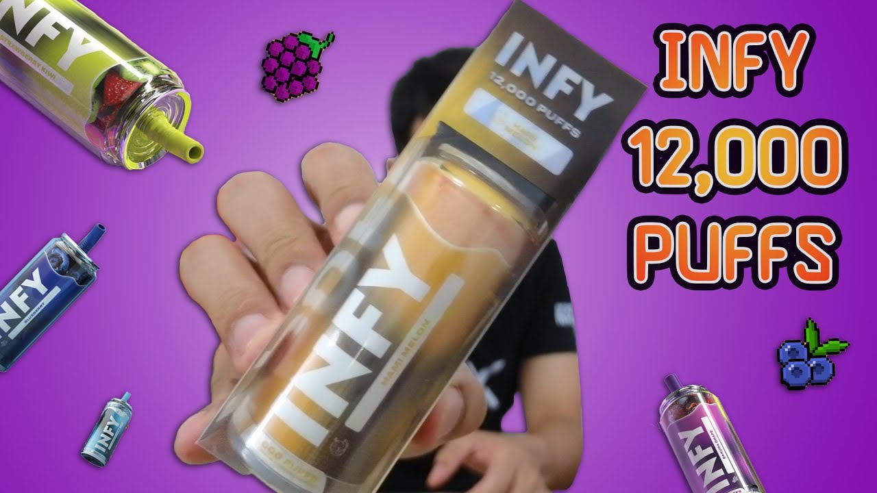 รีวิว พอตใช้แล้วทิ้ง Infy 12,000 PUFFS - YouTube