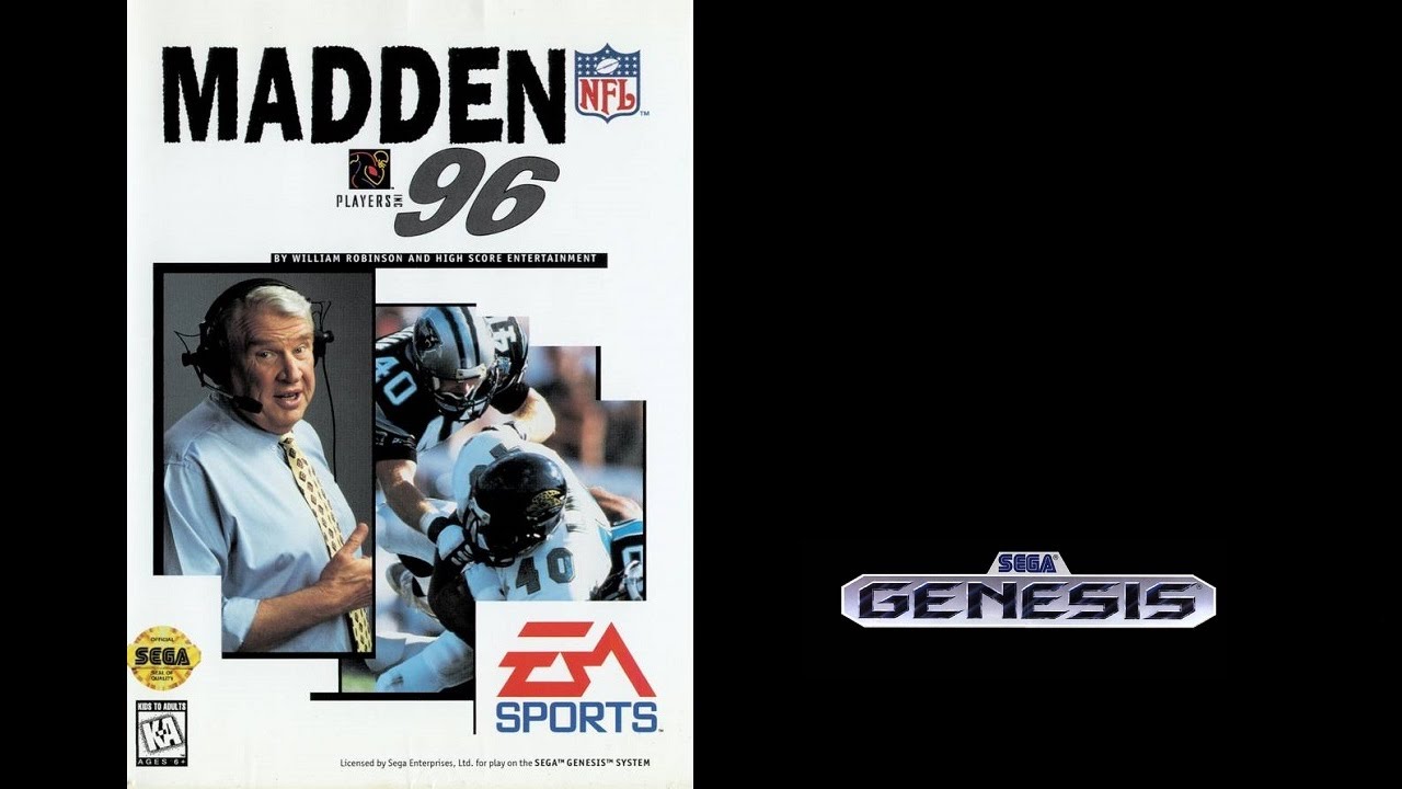 Madden NFL 96 (Sega Genesis) Cowboys vs Steelers (Gameplay) The Genesis ...
