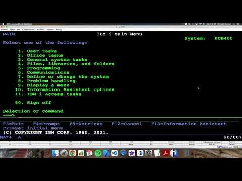 Coding in RPG (IBM i/AS400). Using the DB2 for IBMi extension in VSCode - YouTube