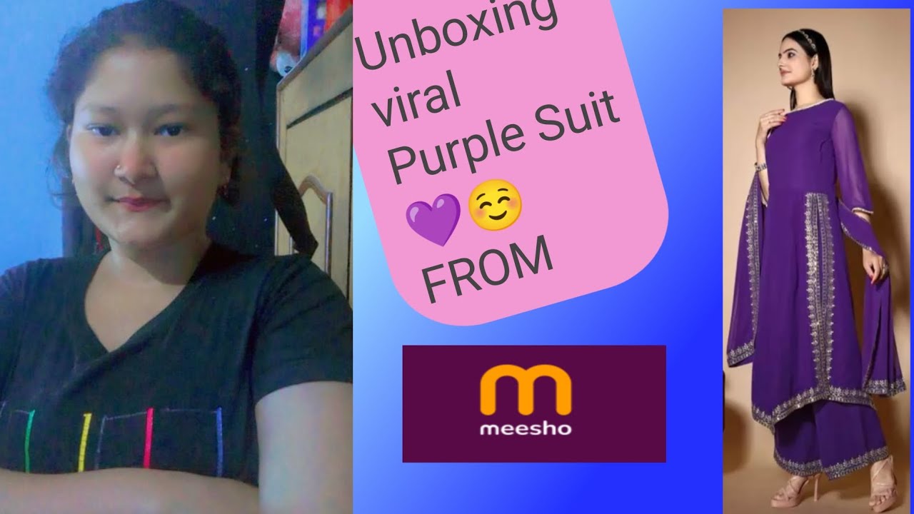 Unboxing purple suit from meesho💜☺️#shorts #ytshorts #meesho Link in ...