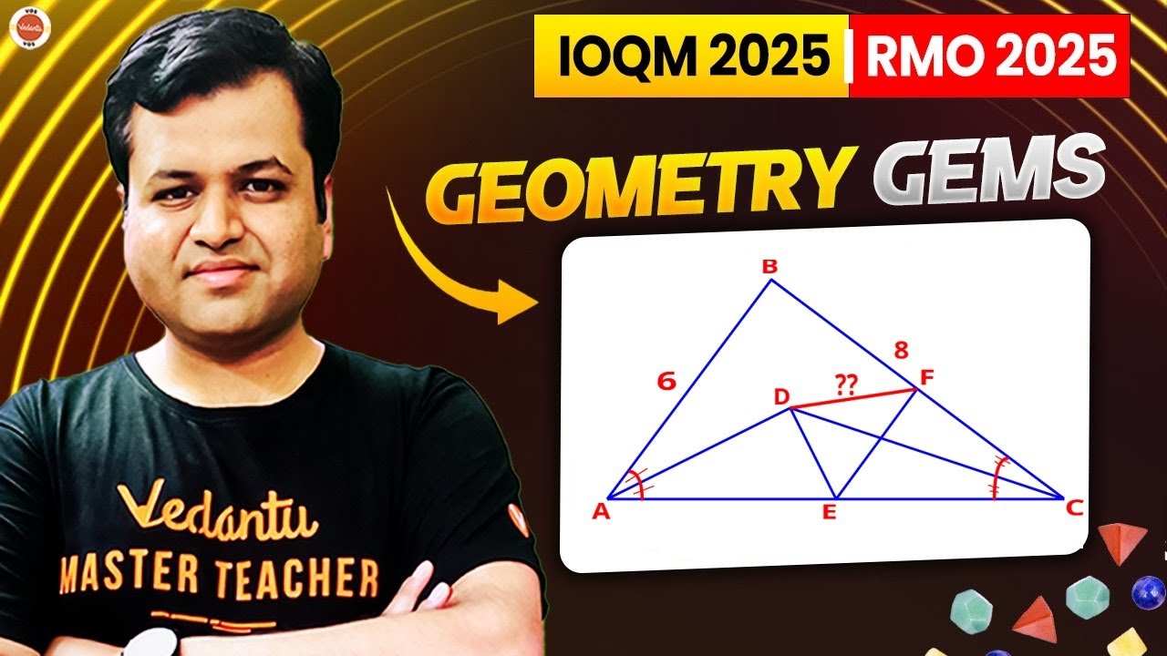 Geometry Gems: Problem 8 | IOQM 2025 | RMO 2025 | Chetan Sir - YouTube