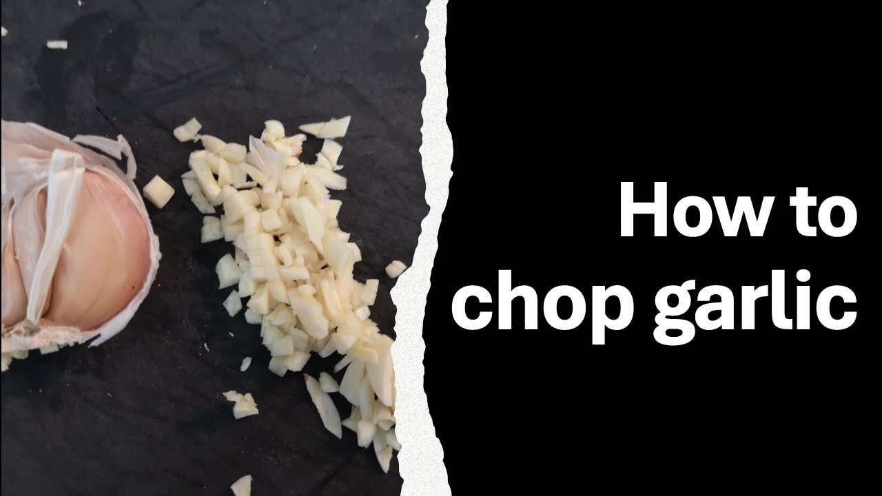 How to chop garlic - YouTube