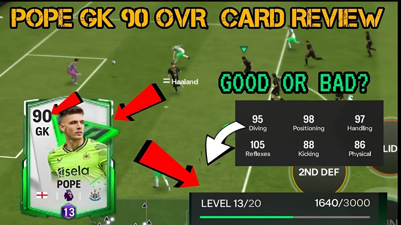 GOAL KEEPER POPE 90 OVR CARD REVIEW/WITH SONG /FC MOBILE/#trending # ...