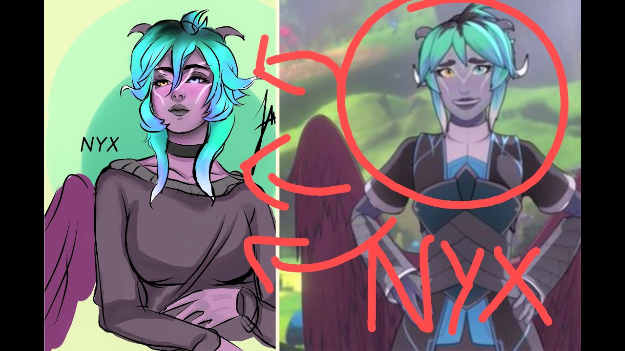The Dragon Prince//drawing nyx fanart - YouTube