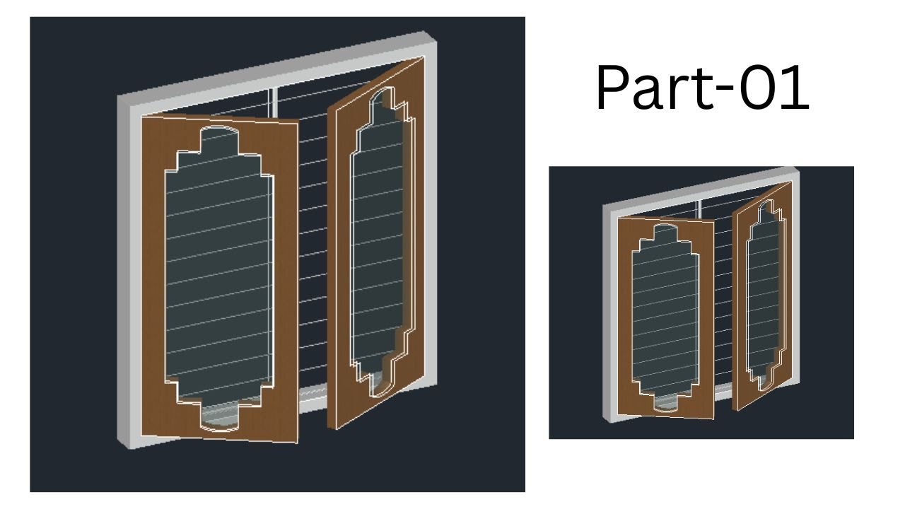 How to Model a Window and Sill in AutoCAD 3D Part-01 - YouTube