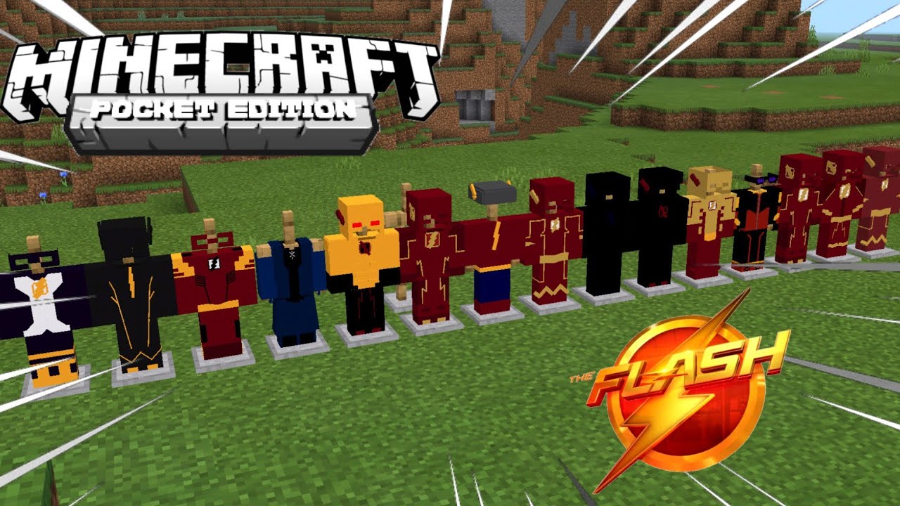 NOVO ADDON/MOD DO FLASH PARA MINECRAFT PE ! - YouTube