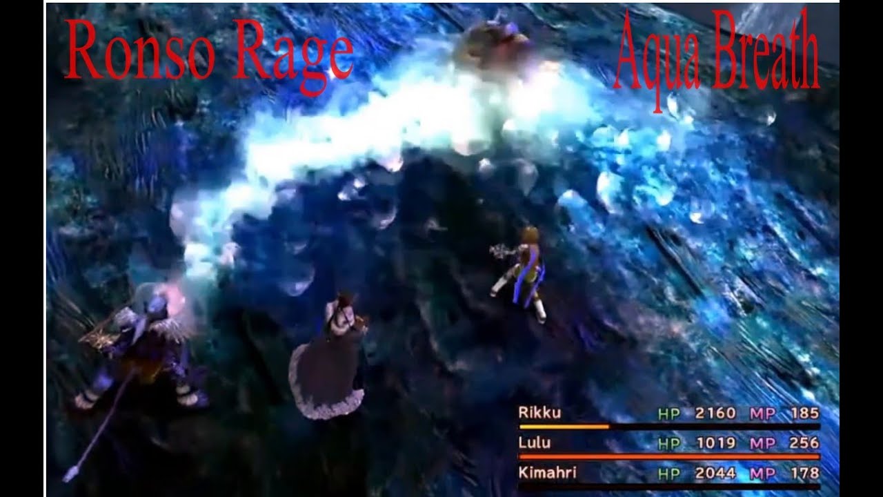 Kimahri Overdrive Ronso Rage Aqua Breath Final Fantasy X/X-2 HD ...