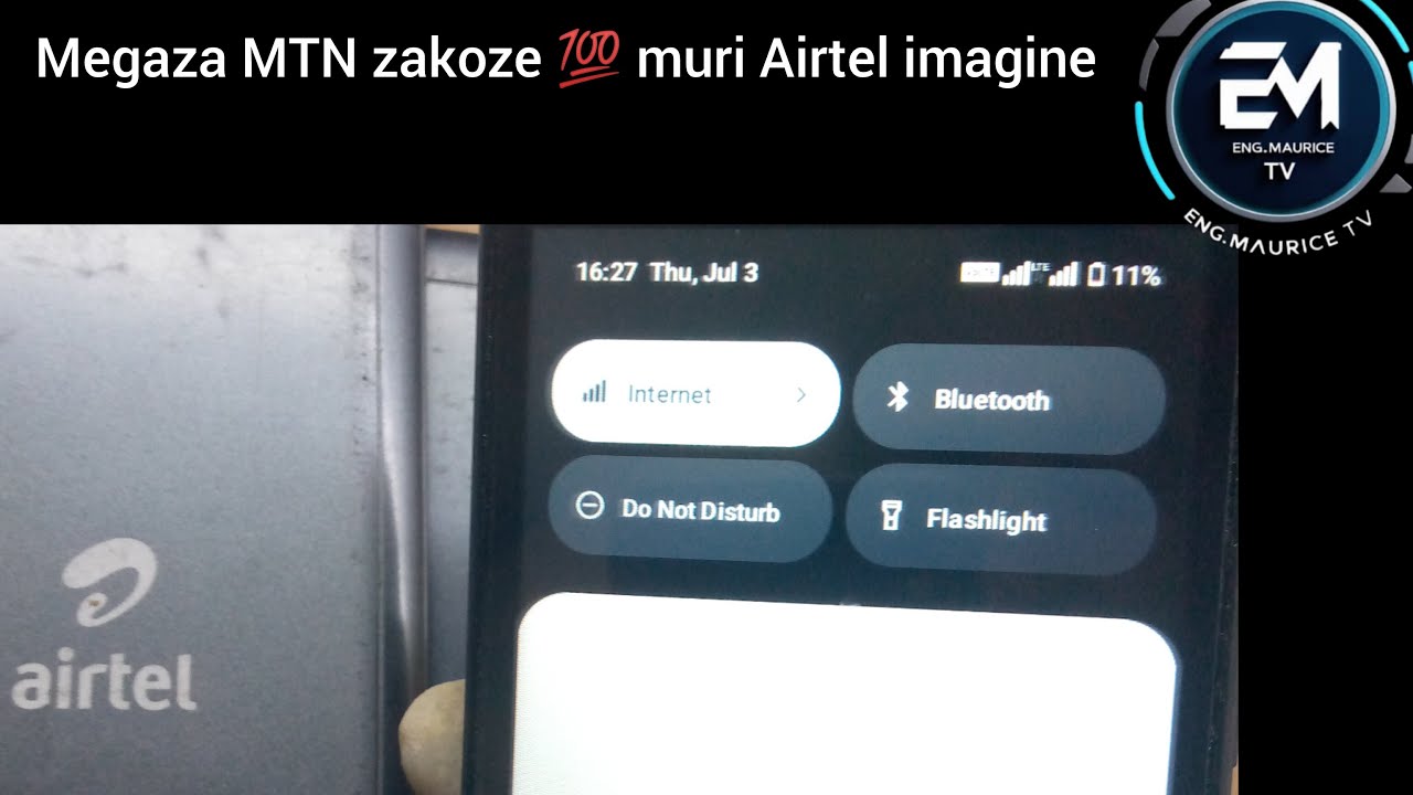 ENGINEER MAURICE TV MEGA ZA MTN ZAKOZE 100/100 MURI AIRTEL IMAGINE ...