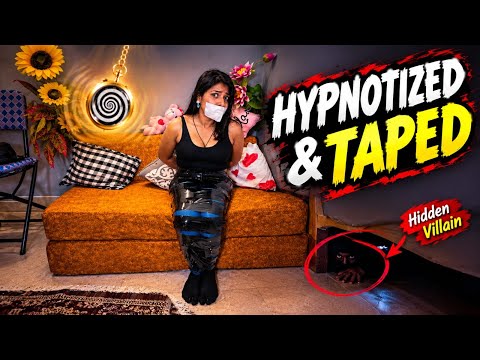 Woman Trapped & Hypnotised  | Tape Wrapped & Handgagged 🫪 | social awareness  @Hanshvidiaries
