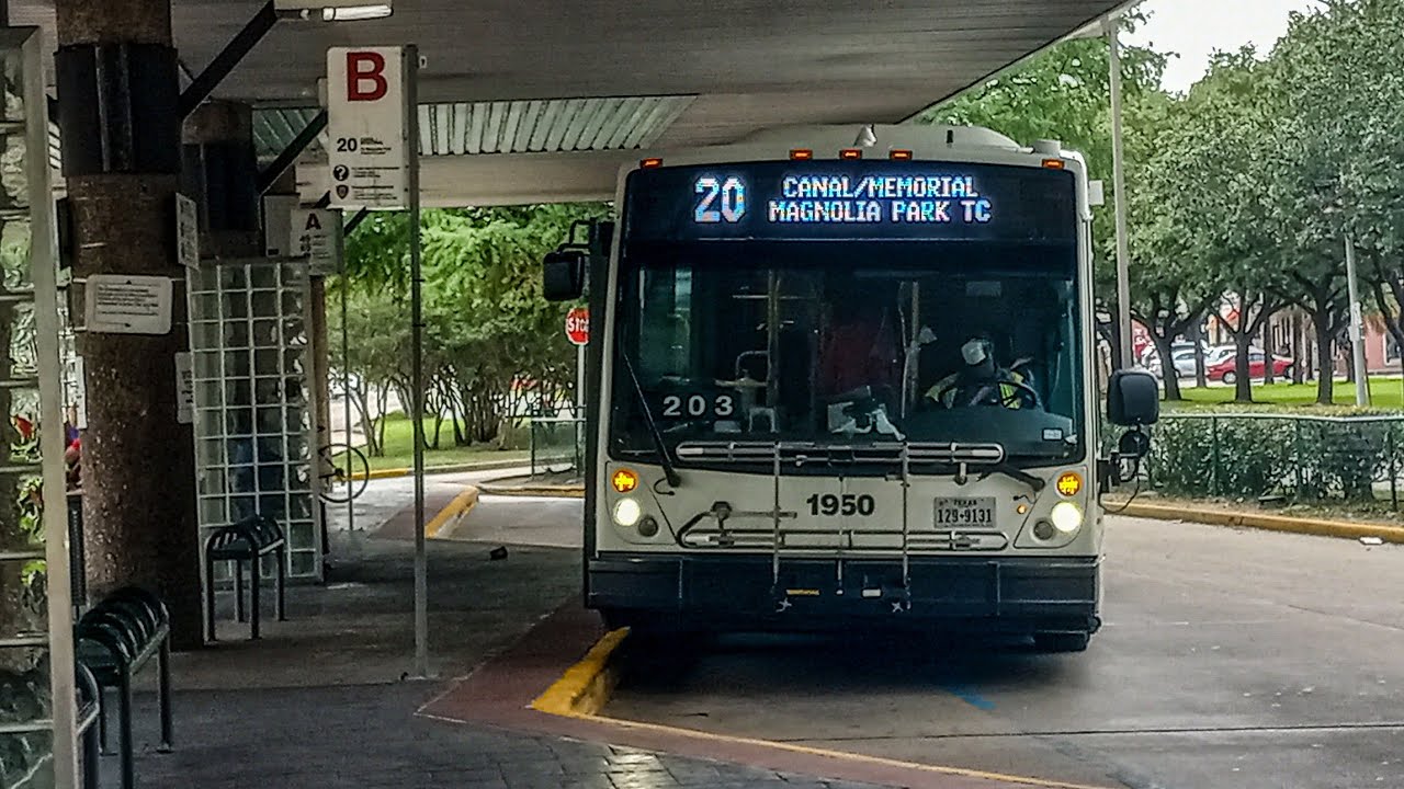 Riding Houston Metro 20 Canal/Memorial To Bellaire Transit Center - YouTube