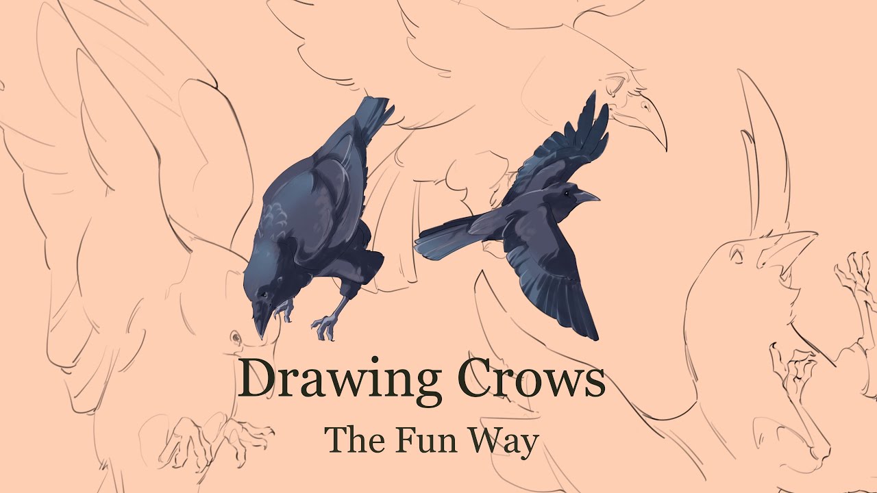 Tips and Tricks: Drawing Crows - YouTube
