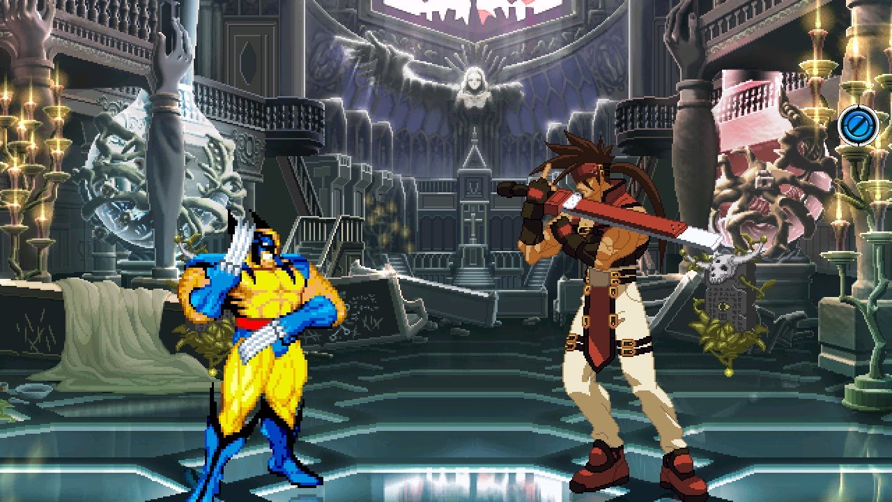 MUGEN Wolverine VS Sol Badguy - YouTube
