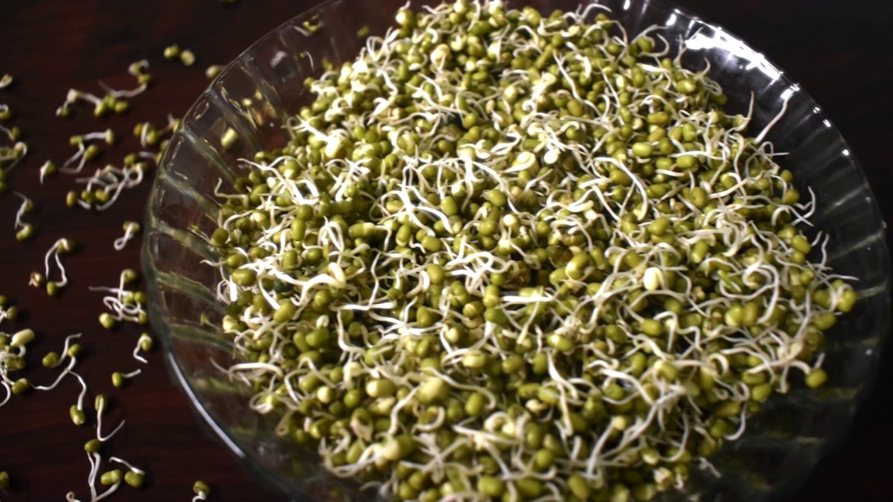 ANKUREET HARE MOONG KI RECIPEGREEN GRAM BEANS SPROUTS/HARE MOONG RECIPE ...
