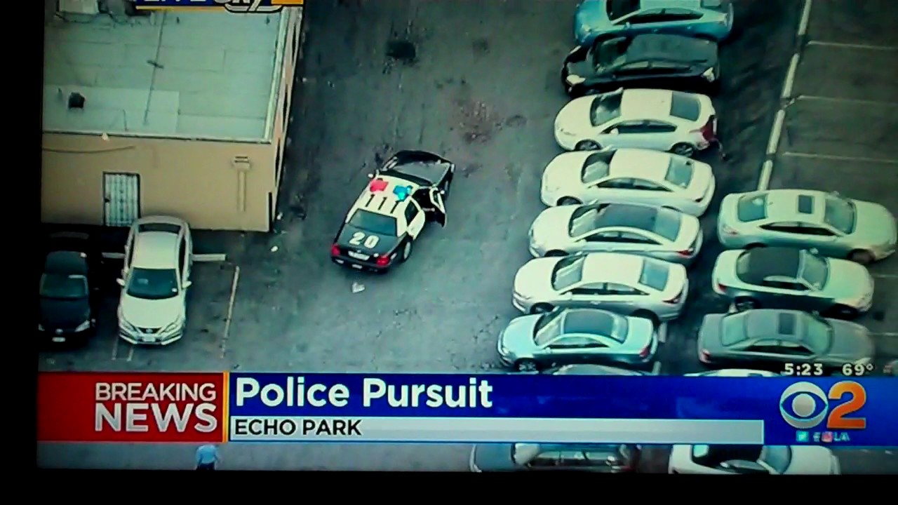 L.A.P.D. Car Chase, foot chase, and tackle AUTO THEFT Feb 9 2017 - YouTube