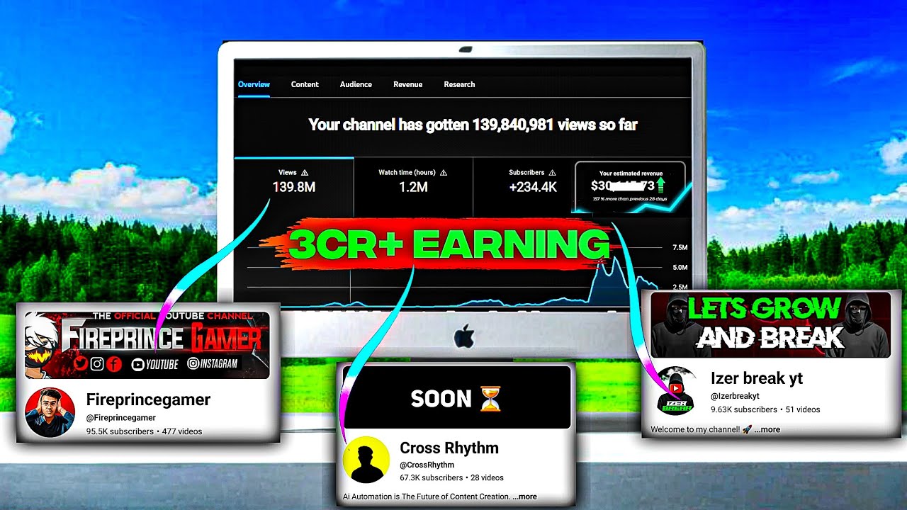 REVEALING My Lifetime Youtube Earning From All My YouTube channels💰 How ...