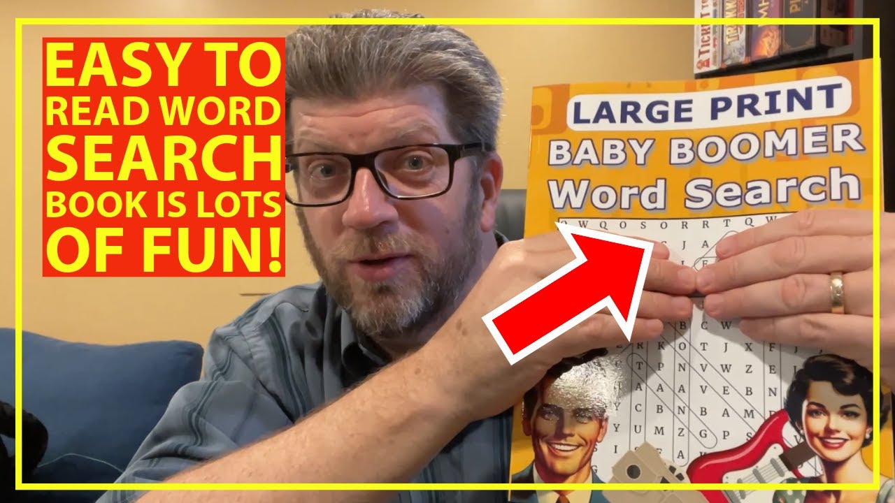 This Baby Boomer Large Print Word Search Is A Great Grandparents Gift ...