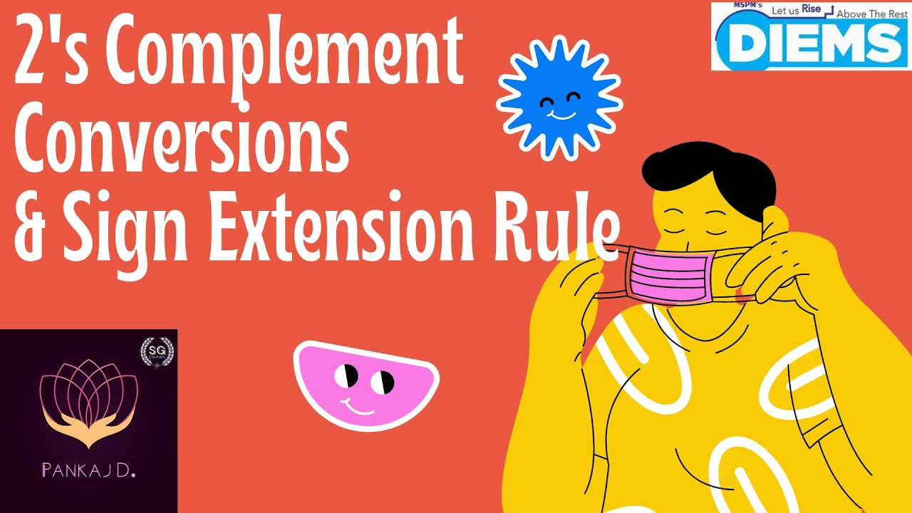 3.2 CAO | Two's Complement Conversions | Sign Extension Rule #coa # ...