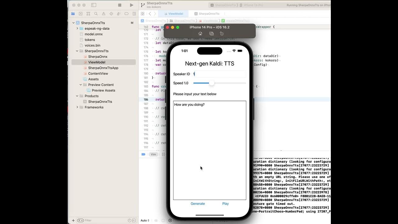 Next-gen Kaldi: Run Kokoro TTS on iOS - YouTube