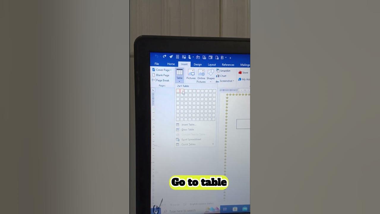 Ms Word में Table कैसे बनाते है। Nitcomputer Nit Computercourse Onlinecomputerclass Msexcel