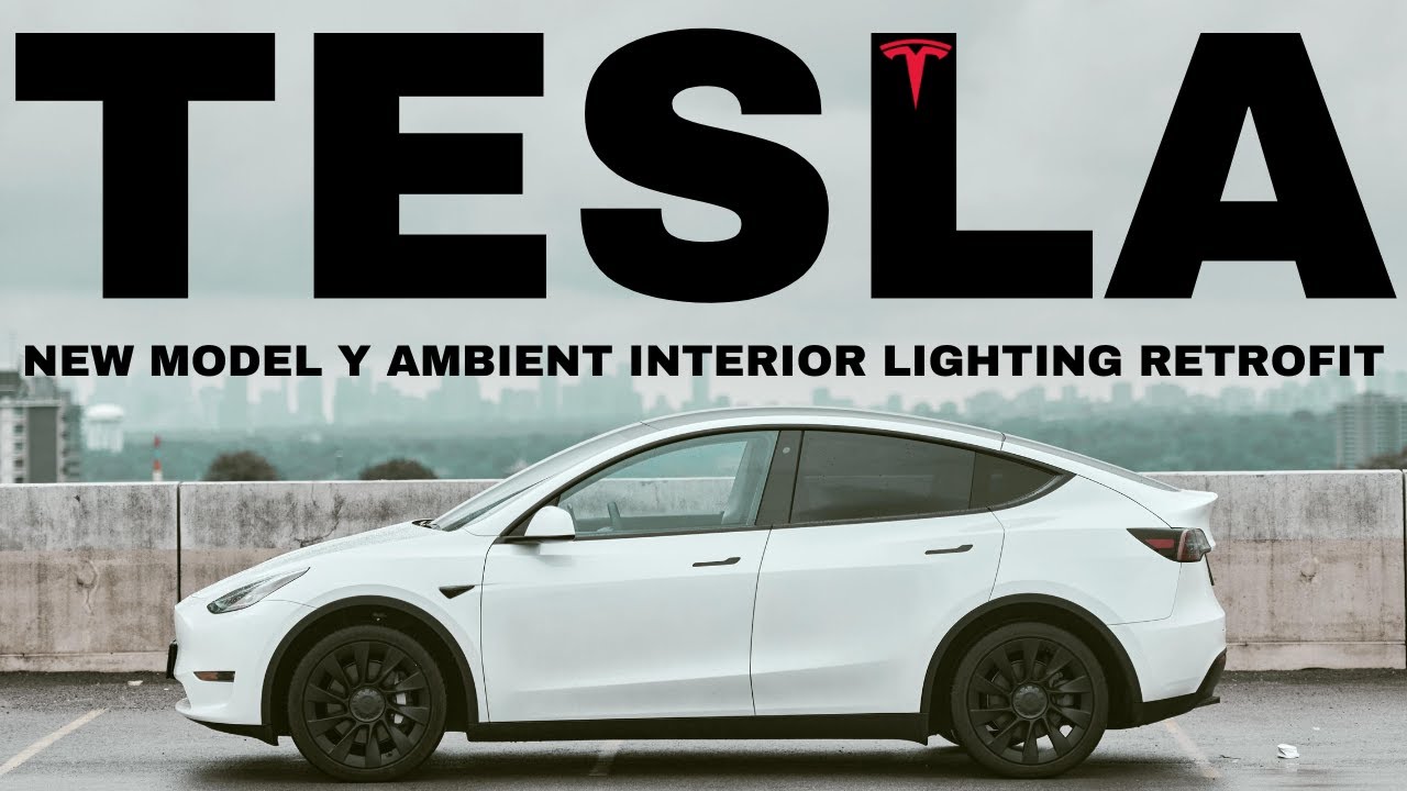 New Model Y Ambient Interior Lighting Retrofit - YouTube