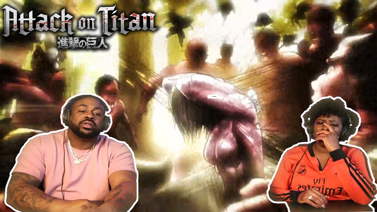 THE FEMALE TITAN GETS DEVOURED!!! | Attack on Titan 1x19 - 1x20 - YouTube