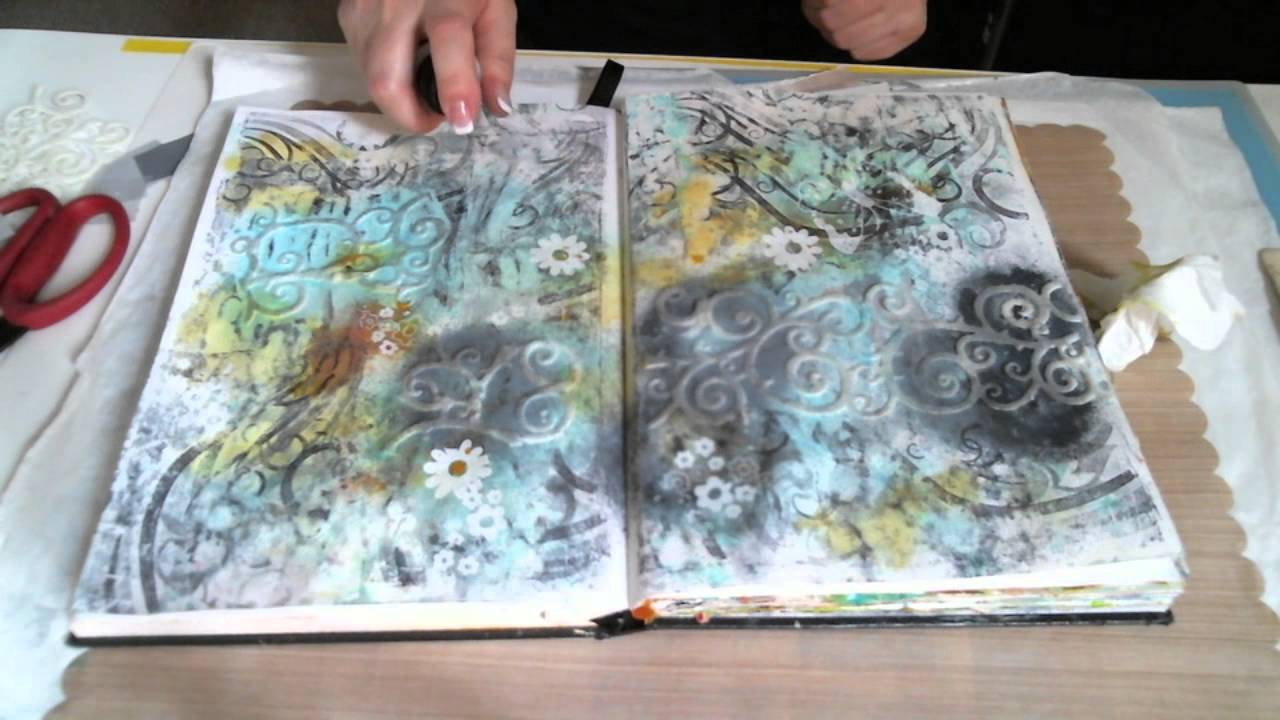 Two Journal pages (Start to finish) - YouTube