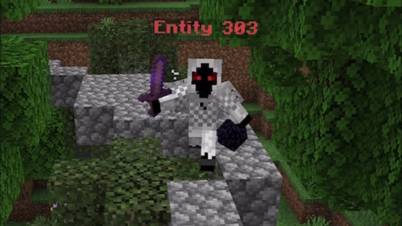 Manhunt in Minecraft with Creepypasta Hunter AI The Hunted Addon Action ...