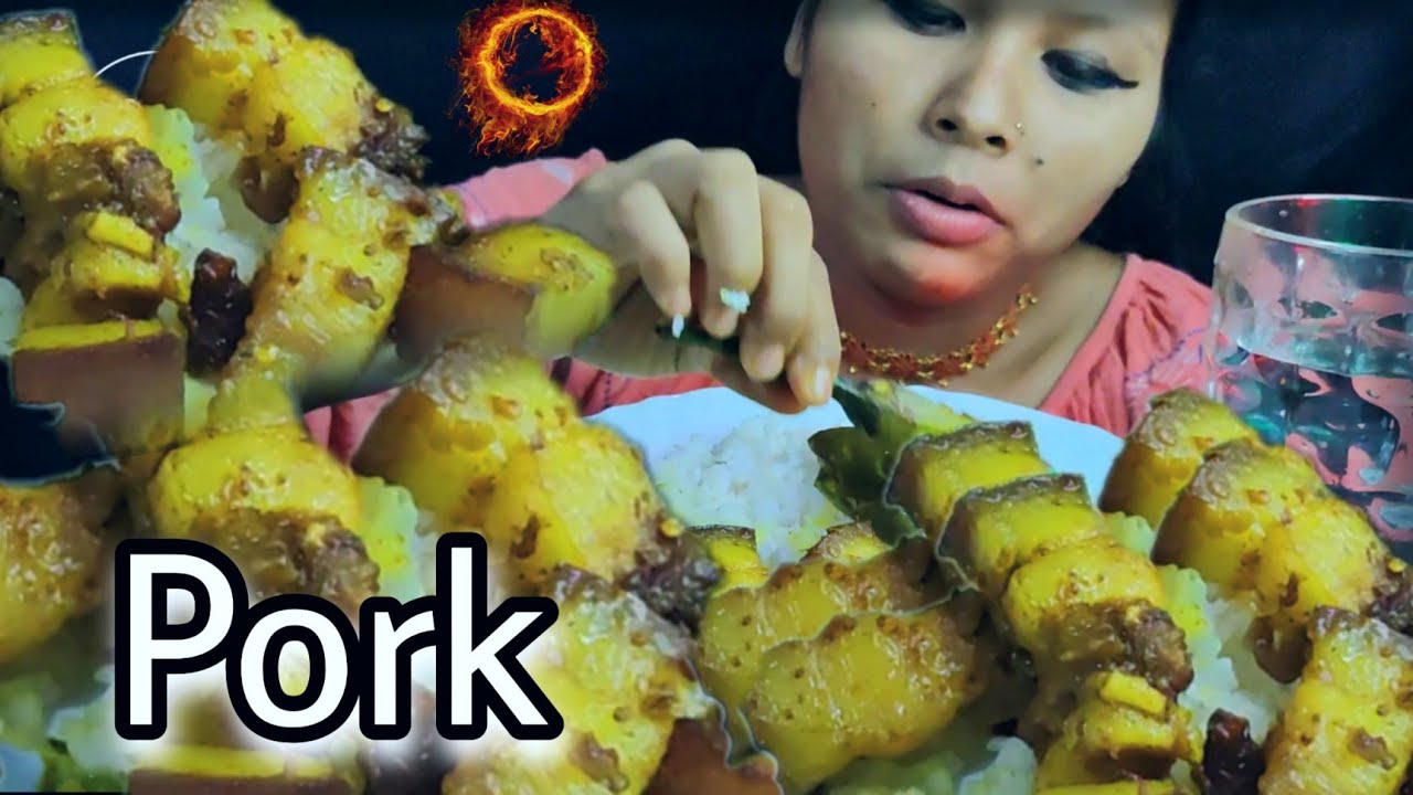 Pork Eating, Pork Fry, Mukbang, Food Rani. - YouTube