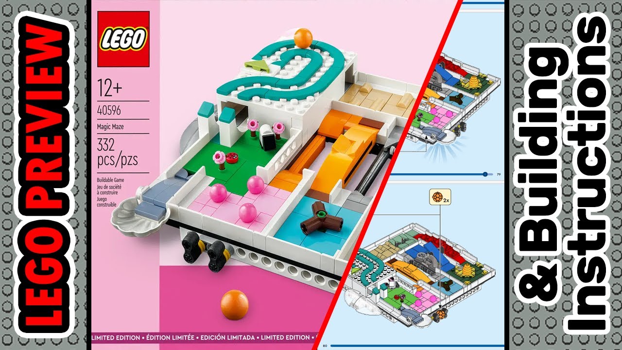 PREVIEW: 40596, LEGO Magic Maze & Building Instructions! LEGO 2023 ...