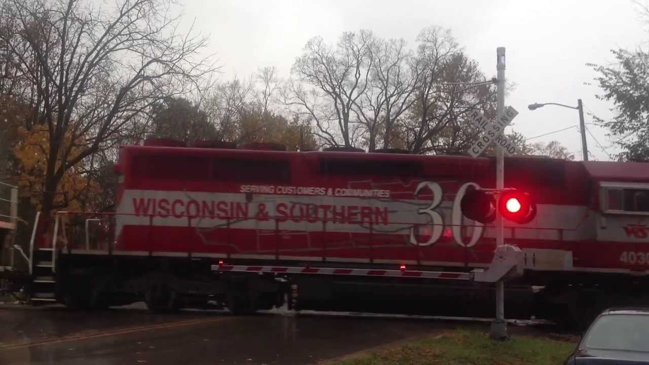 Wisconsin & Southern (WSOR) Freight Train-South 2nd Street (Hwy O ...