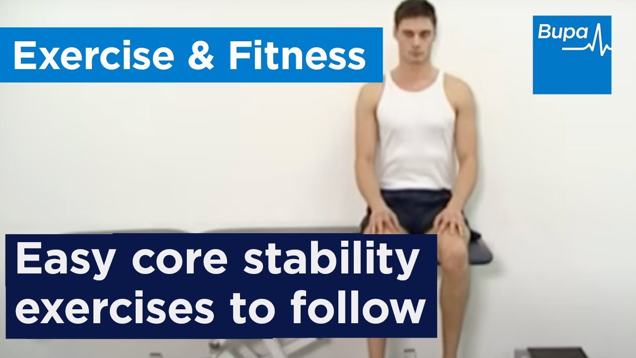 Easy core stability exercises to follow | Bupa Health - YouTube