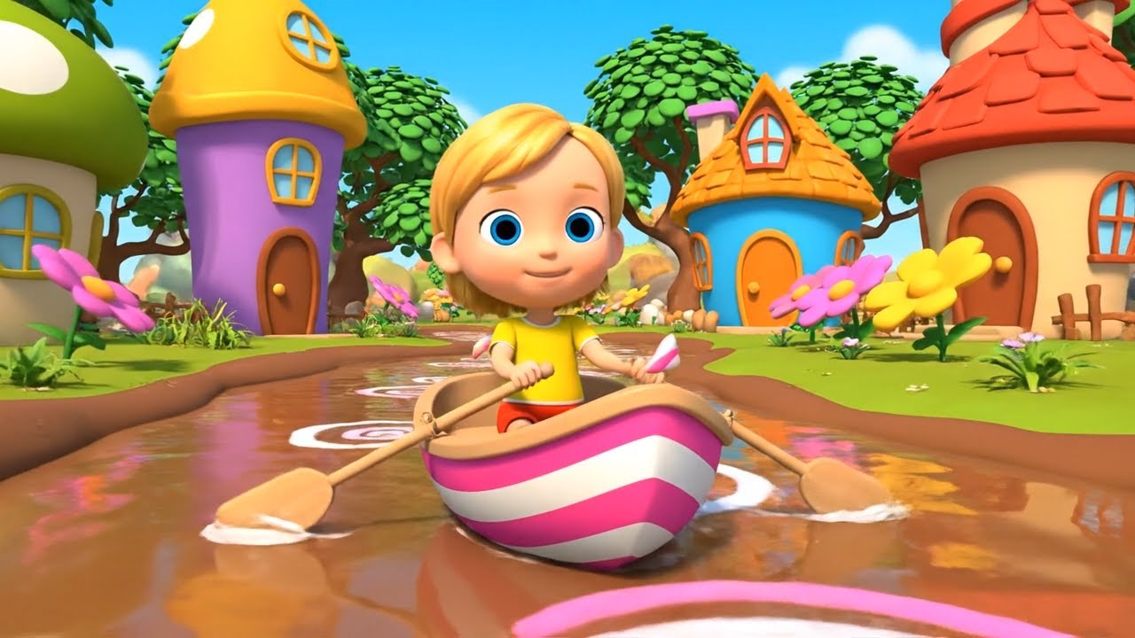 Row Row Row Your Boat to Candy Land 🍭🚤 | Sweet Adventure Nursery Rhyme ...