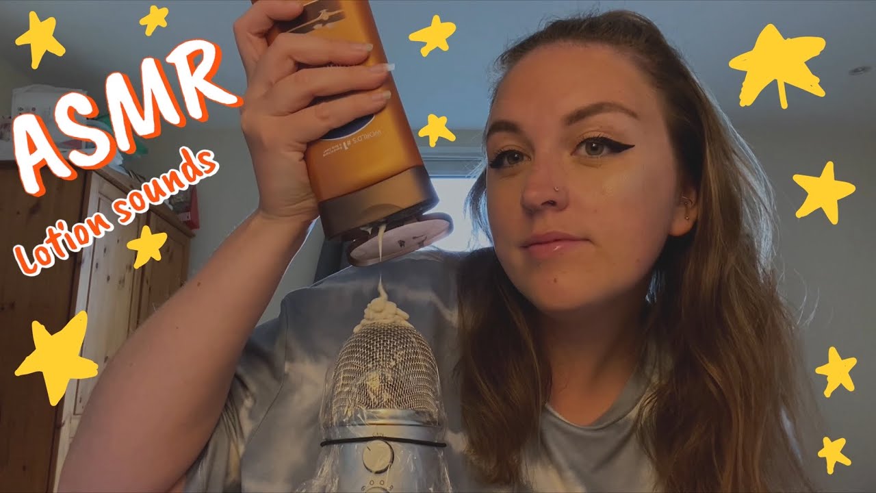 ASMR // Applying Lotion On The Mic SUPER TINGLY - YouTube