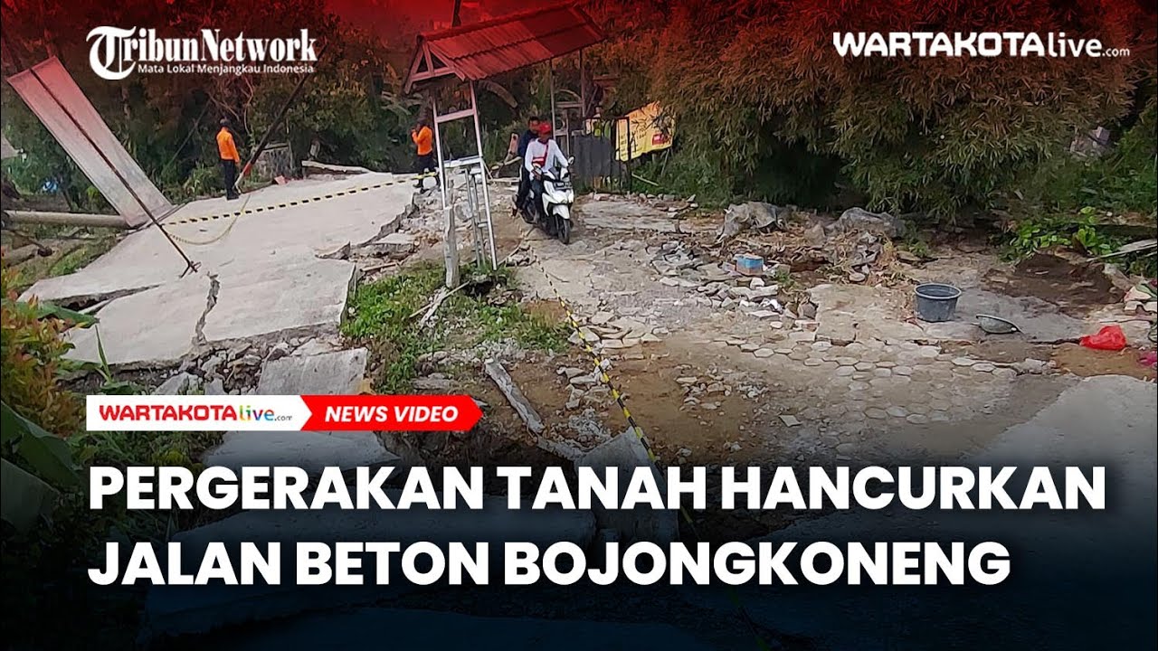 Warga Bojongkoneng Sulit Beraktivitas Karena Jalan Hancur - YouTube
