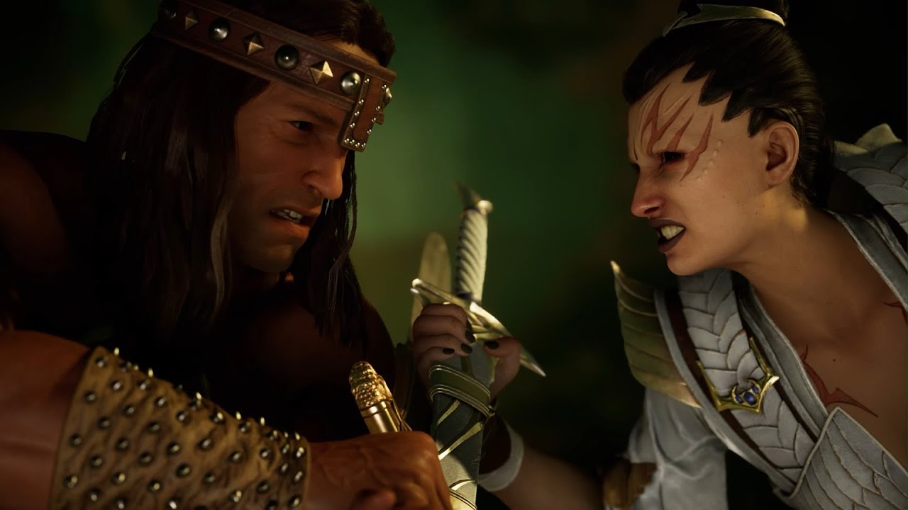 Mortal Kombat 1 - Conan the Barbarian vs Ashrah | All Intro/Interaction ...