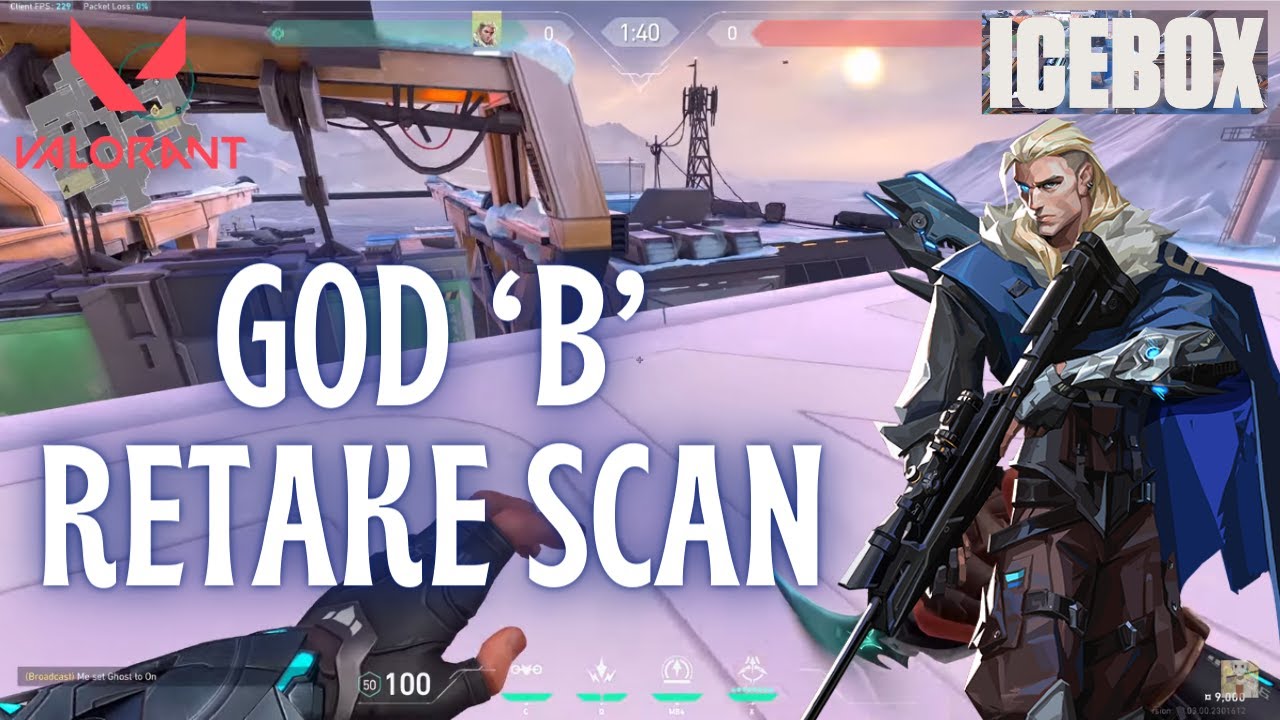 How to do God Scan For Retake at B Site in Icebox (2024) | Valorant ...