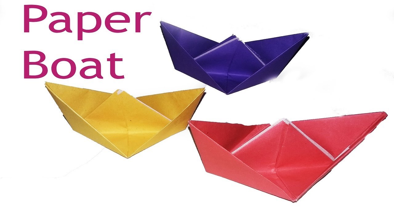 Paper Craft Water Boat | How to make awesome origami paper boat - YouTube