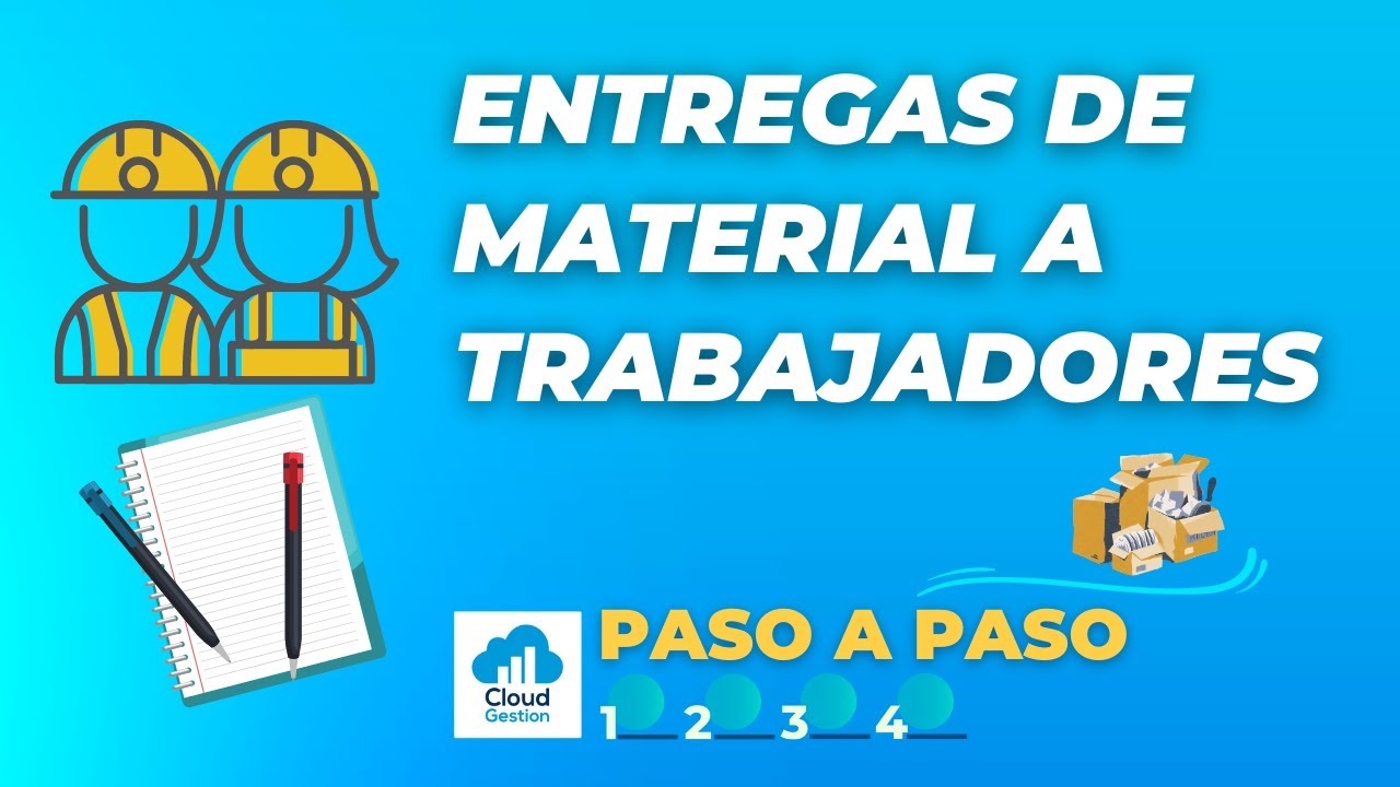 Crear Entregas de Material a Trabajadores ☁️ Cloud Gestion ERP - YouTube